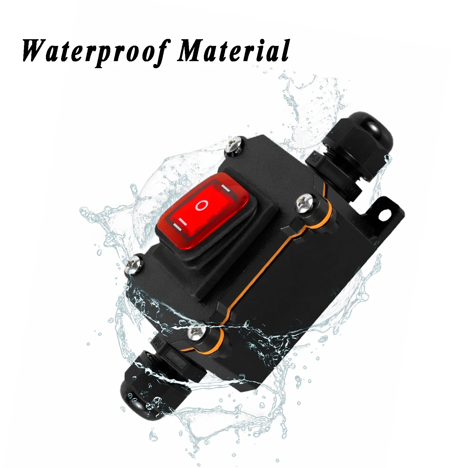 Inline-Cord-Switch-DC-12V-24V-Waterproof-Power-6Pins-Momentary-Switch ...