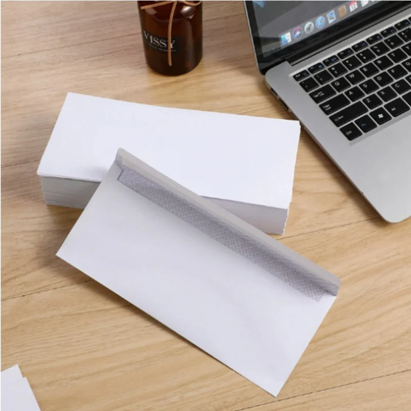 10-100Pcs Windowless white envelope 10 # Secure Business Envelope Can ...