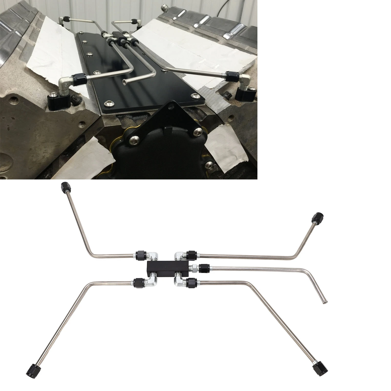 Complete-Stainless-Steel-Steam-Vent-Coolant-Crossover-Kit-For-LS1-LS2 ...