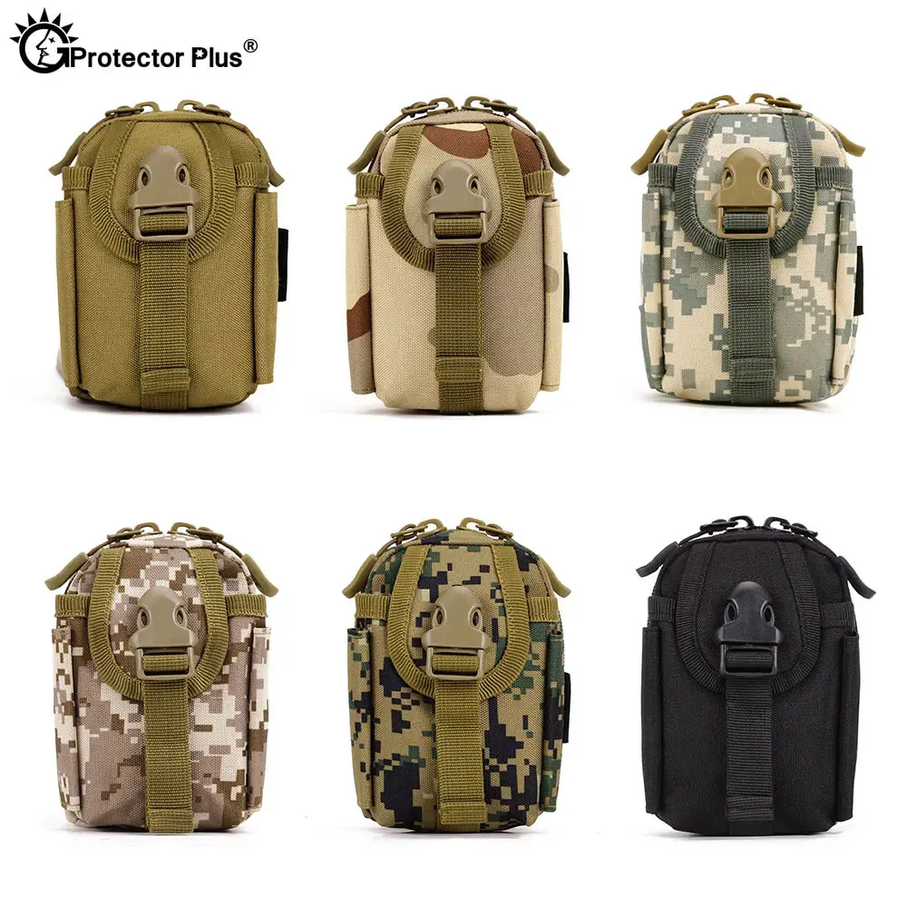 PROTECTOR PLUS Tactical Molle Pouch Outdoor Sport Belt Waist Pack Bag ...