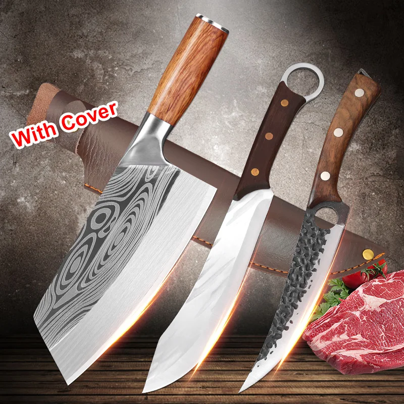 Damascus-Chinese-Kitchen-Chef-Butcher-Knife-Stainless-Steel-Meat-Boning ...