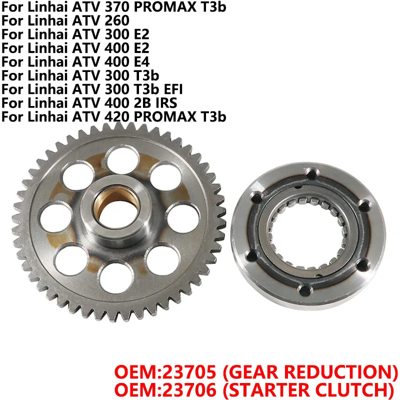 Embrague unidireccional de arranque para Linhai ATV 370 PROMAX T3b 260 ...