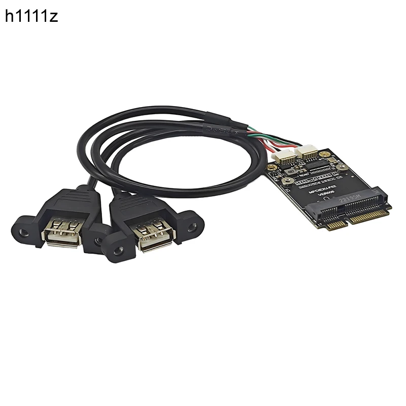 Mini PCI-E To 2Port USB2.0 Adapter For Motherboard Notebook Expansion ...