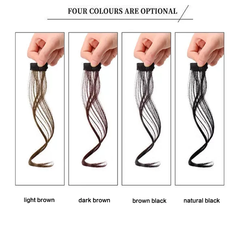 Synthetic clip on fringe hair bangs (Brand - Buqi) - Hair.lk