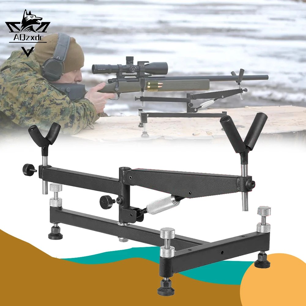 Tactical Rifle Shooting Rest Front Rear Y-Shaped Brackets Adjustable in ...