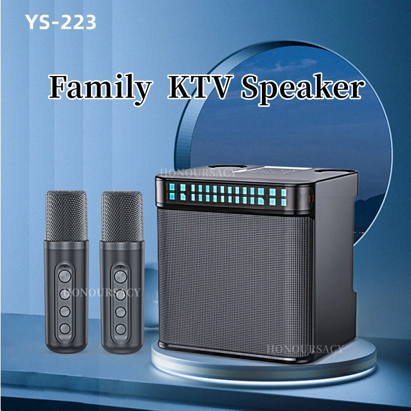 YS-223 Colorful LED 100W High Power Wireless Portable Microphone ...