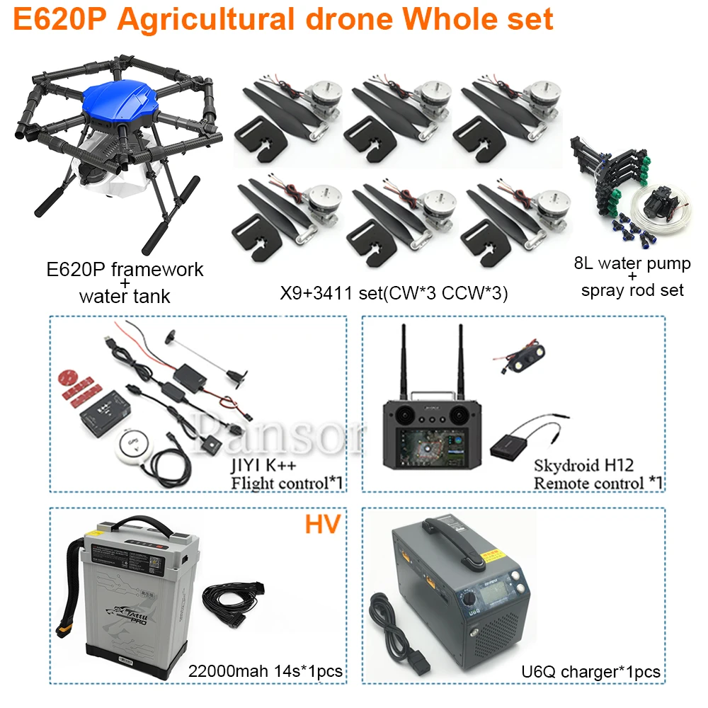 Whole-set-EFT-E620P-E420P-20L-20kg-Agricultural-spray-frame-kit-six ...