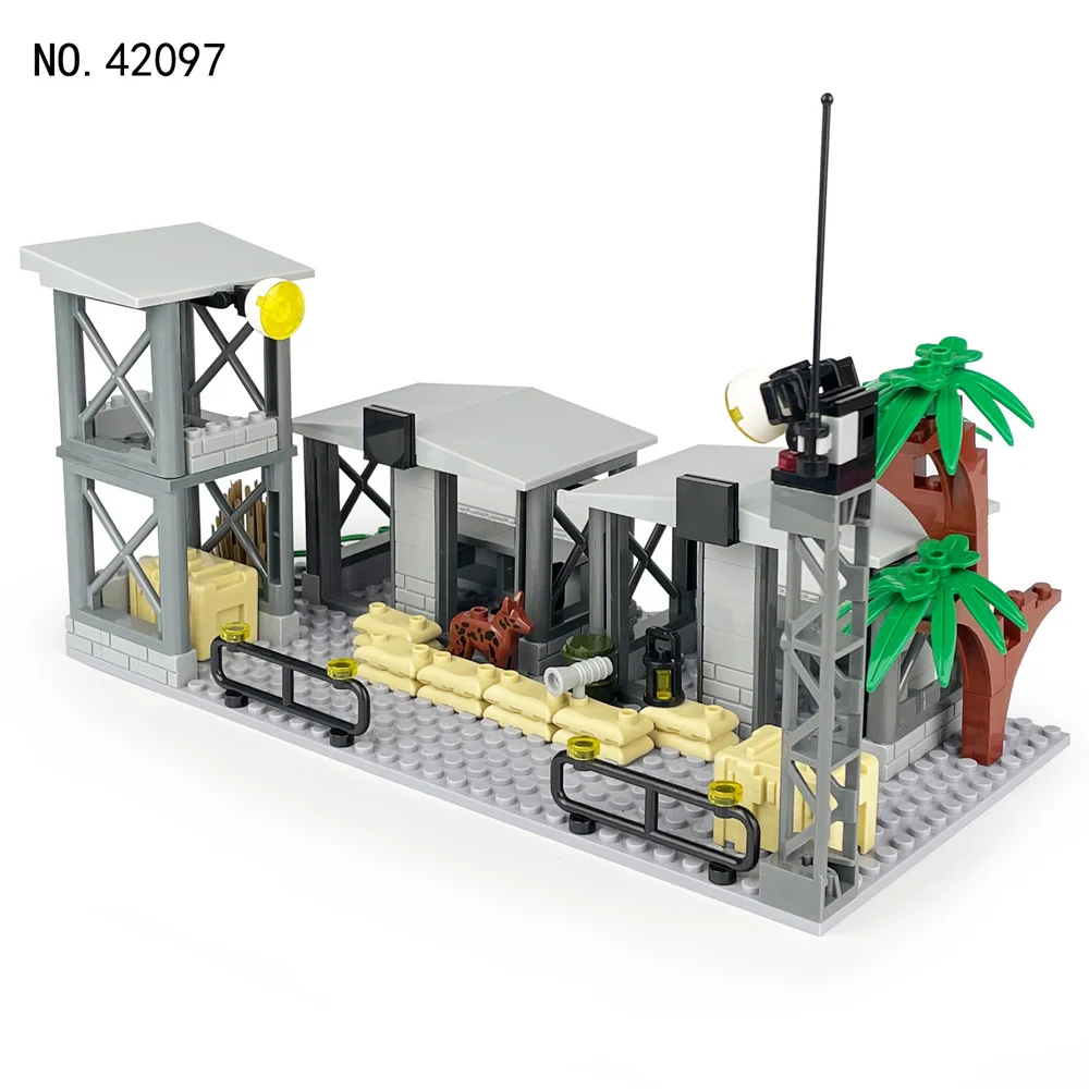 WW2-Military-Soldiers-High-Tower-Combat-Base-World-War-2-Model-Building ...