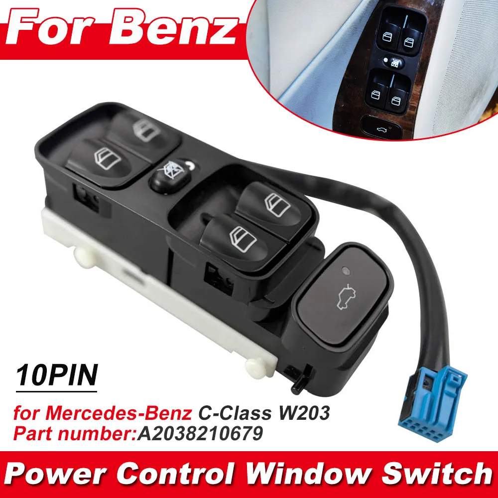 Power Master Window Switch Button For Mercedes Benz W203 C200 C220 C180 ...