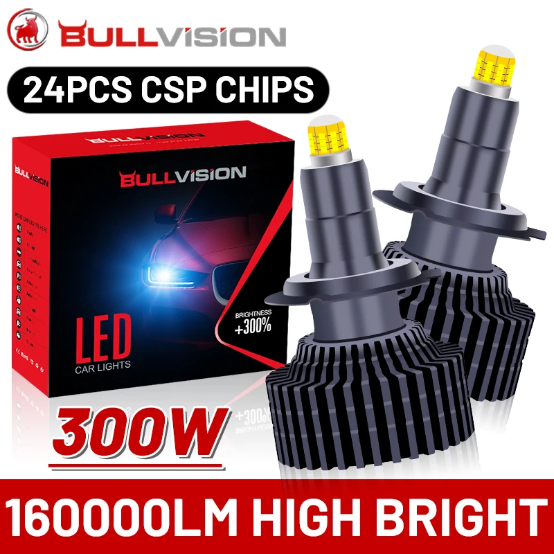 160000LM-H1-LED-360-H7-Car-Headlights-H11-H8-H9-9005-HB3-9006-HB4-H16 ...