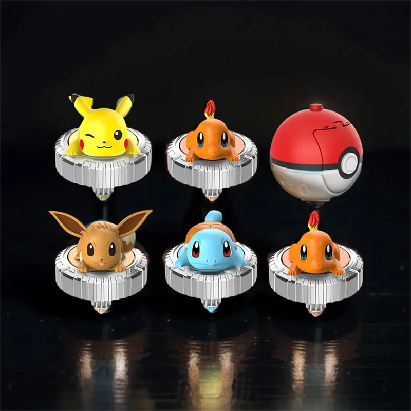 Pokemon-Figure-Battle-Spinning-Top-Pikachu-Pokeball-Charmander-Mew ...