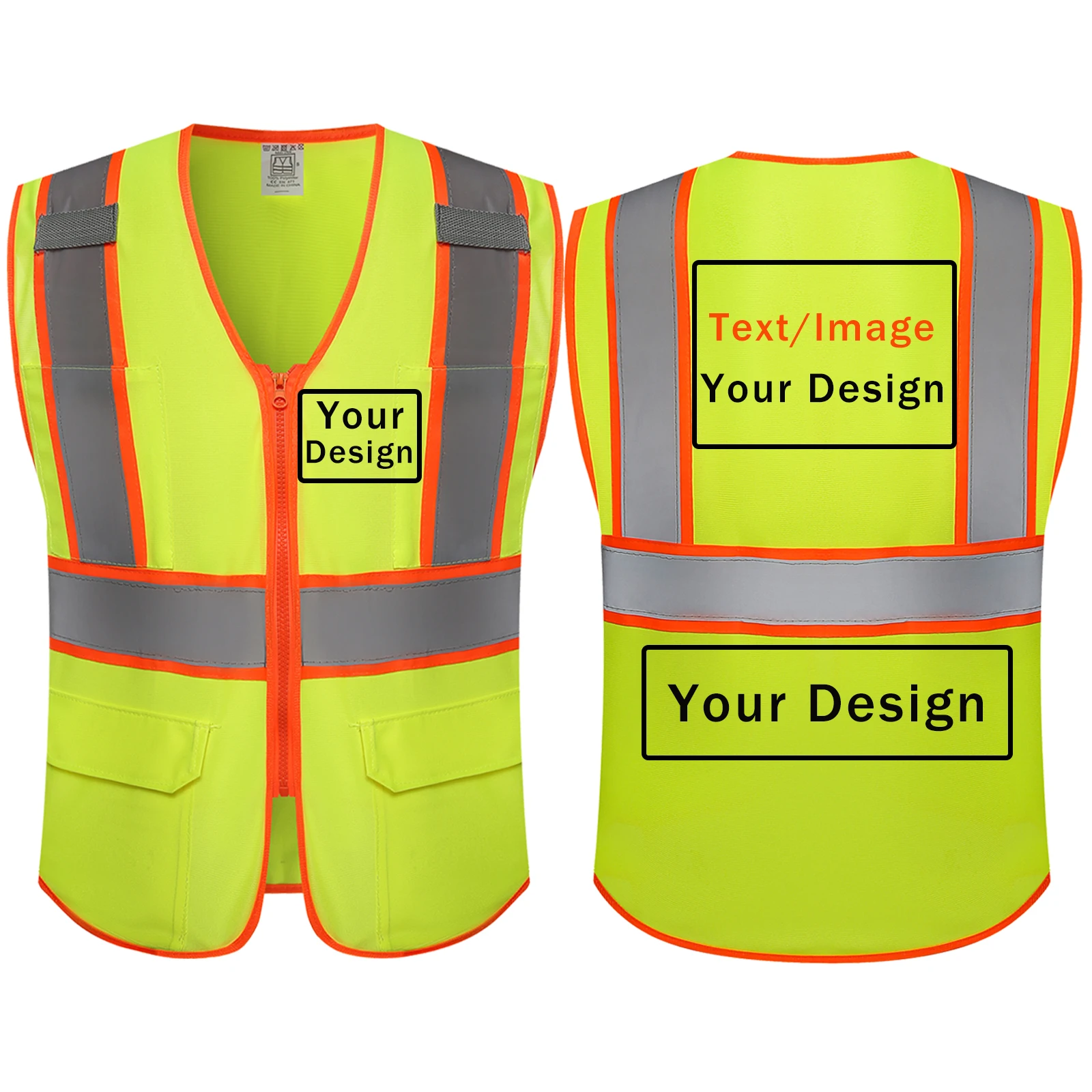 Safety Vest Front And Back