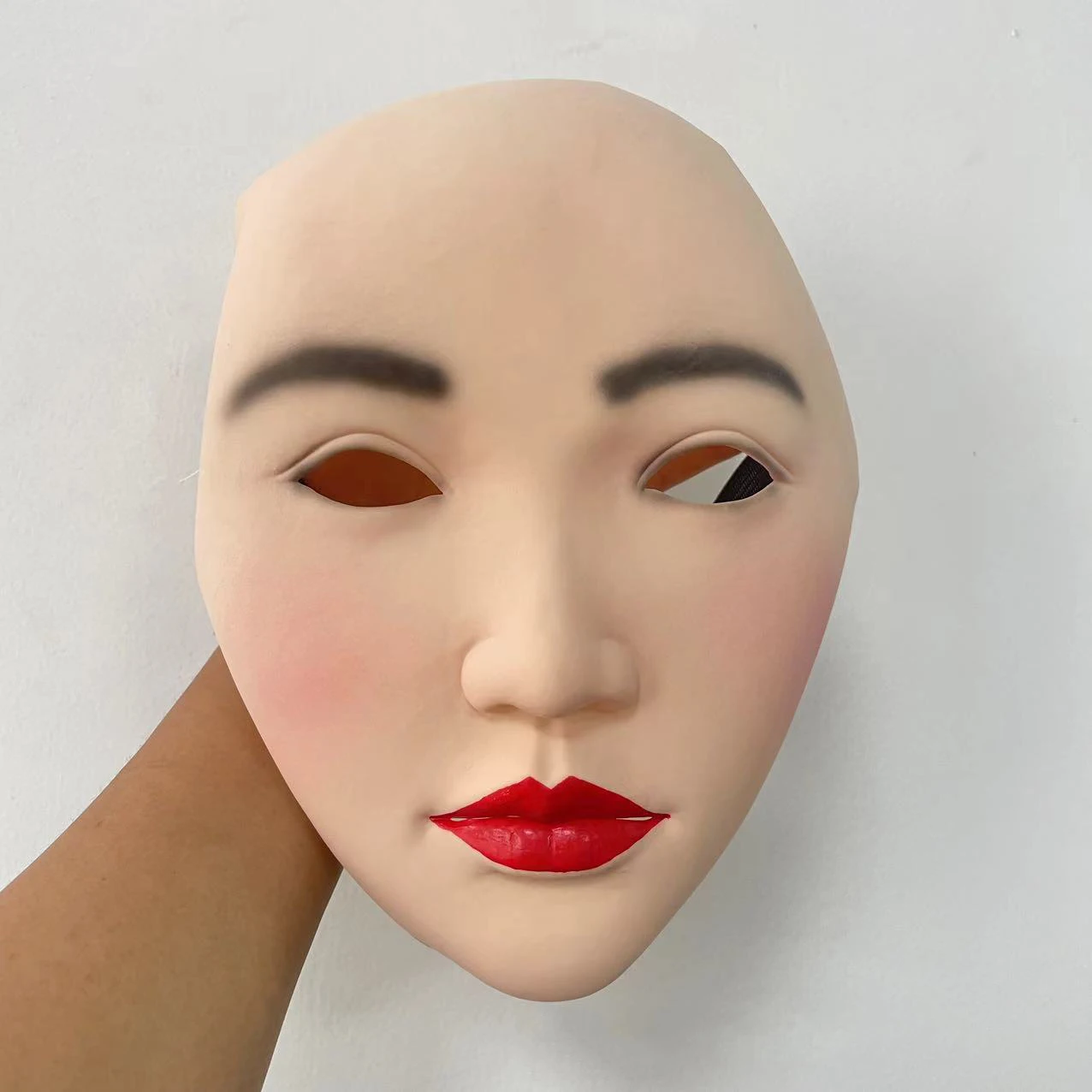 Realistic-Female-Beauty-Latex-Face-Mask-Cosplay-Drag-Queen-Halloween ...