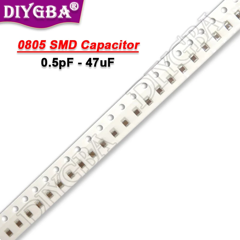 100pcs 0805 Smd Capacitor Chip Multilayer Ceramic 0.5pf - 47uf 10pf ...
