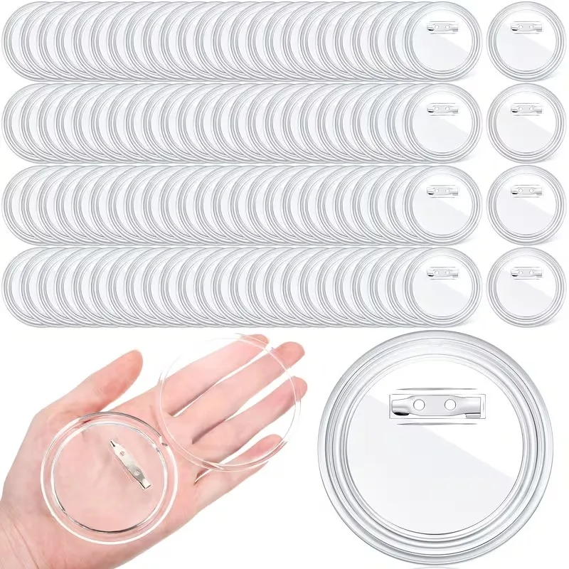 Juego de Botones Acrílicos Transparentes de 25/58 mm para Manualidades ...