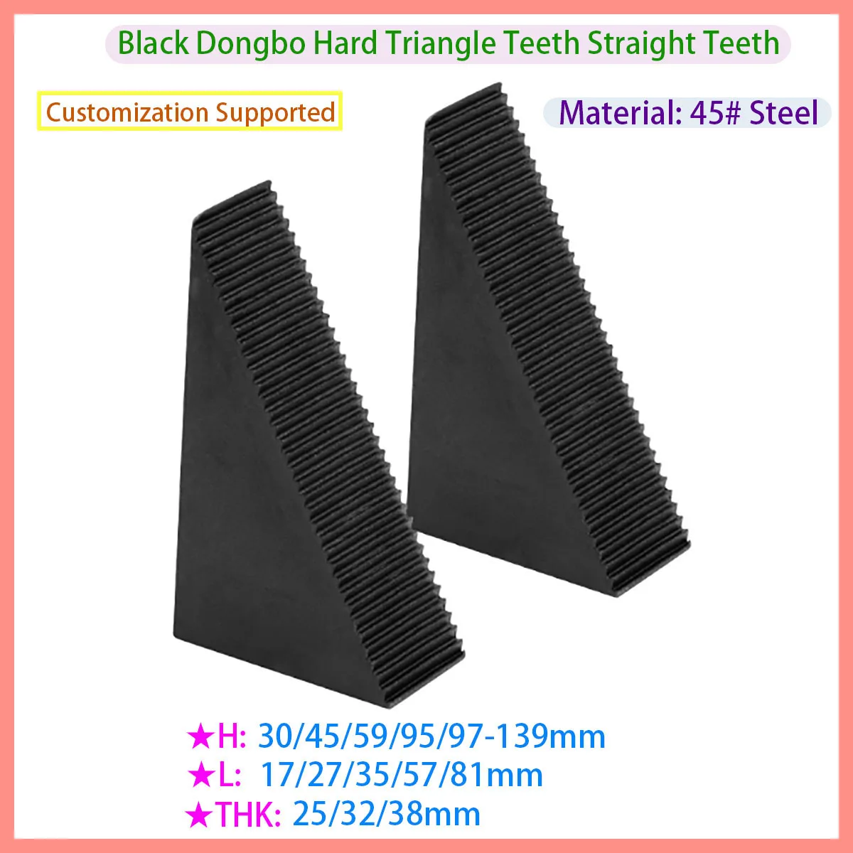 45 # Steel Black Oxidation Treatment, Triangular Clamp Block M10 ...