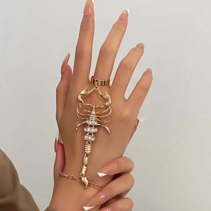 Pulseras-de-dedo-conectadas-con-anillo-de-escorpi-n-de-cristal-Punk ...