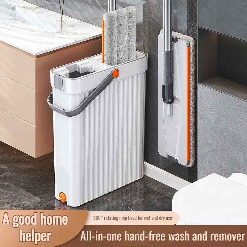 Household-flat-mop-tool-mop-bucket-set-handfree-mopping-flat-mop-set ...