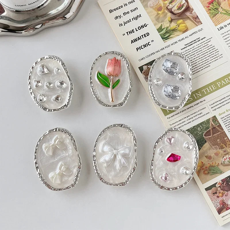 ins Rhinestone Tulip Magnetic Holder Grip Tok For Magsafe Universal ...