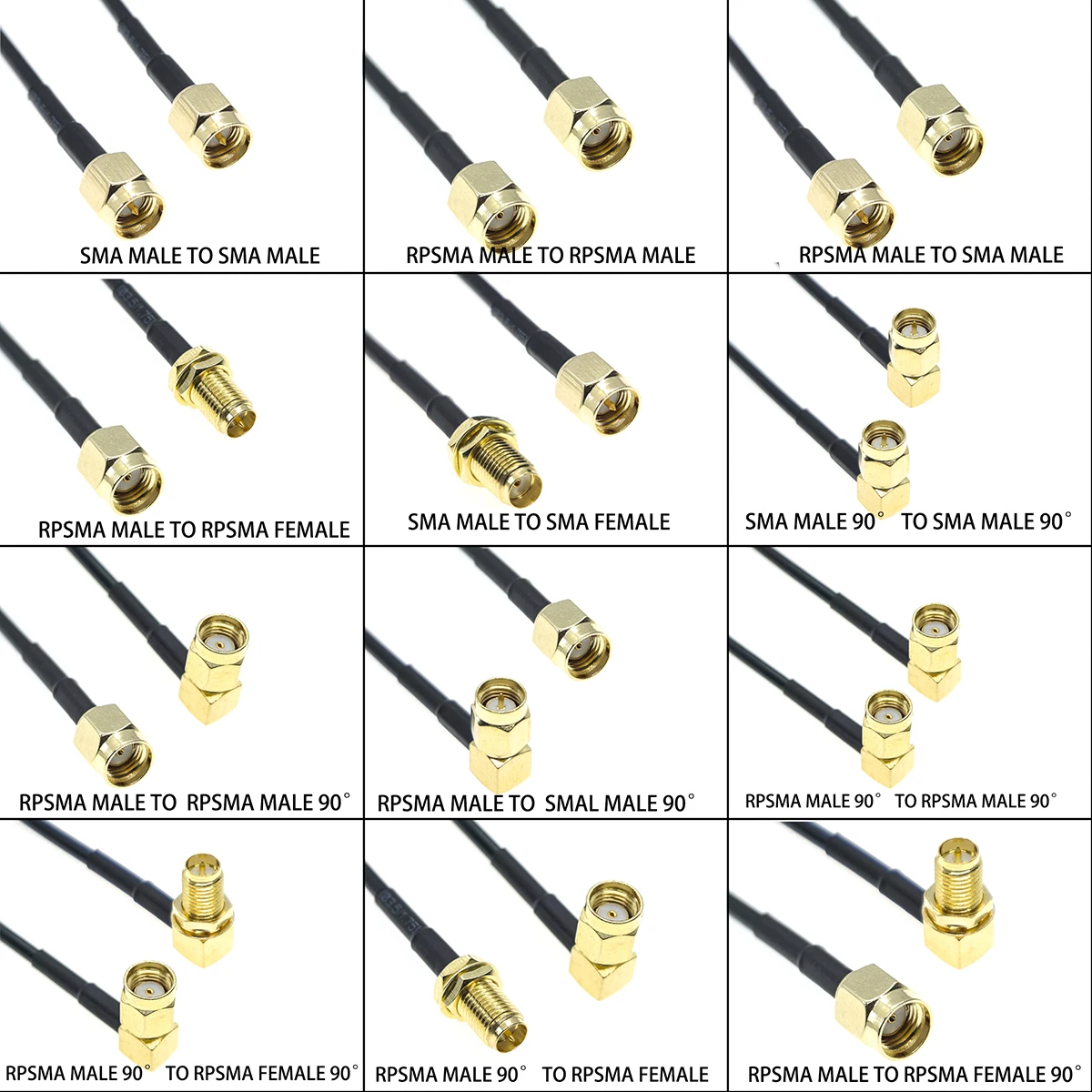 RG316-RG174-cavo-SMA-maschio-a-SMA-maschio-connettore-spina-RPSMA-femmina-dado-estensione ...