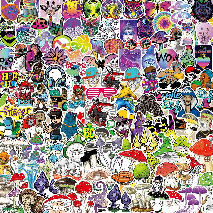 10-30-60-Pcs-Psychedelic-Cartoon-Graffiti-Stickers-Personalized-Retro ...