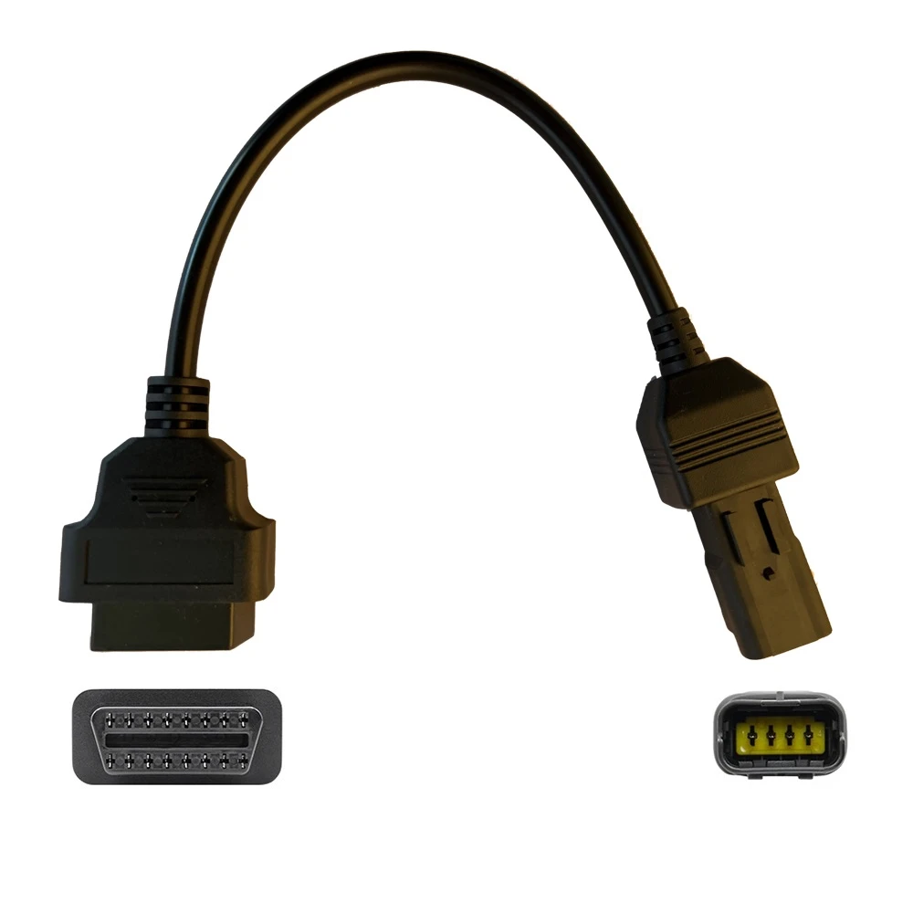 4 To 16 Pin Obd Adaptors Motorcycles Diagnostic Cable Obd2 Extension ...