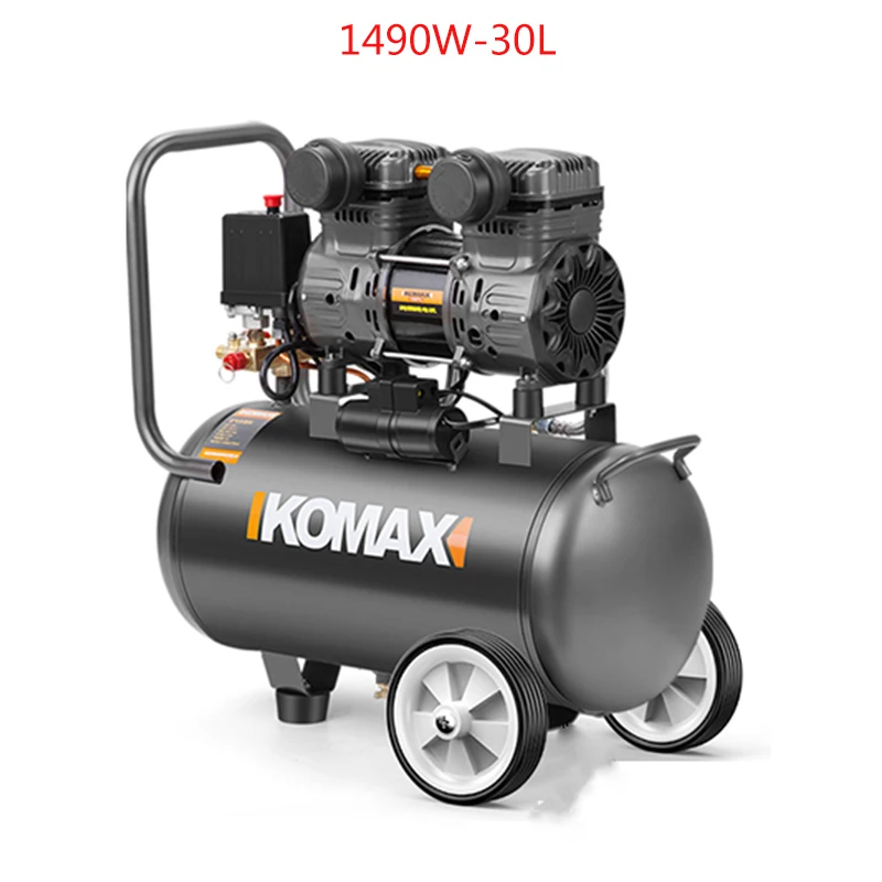 Silent Oil-free Air Compressor 30L Portable Air Compressor Spray ...