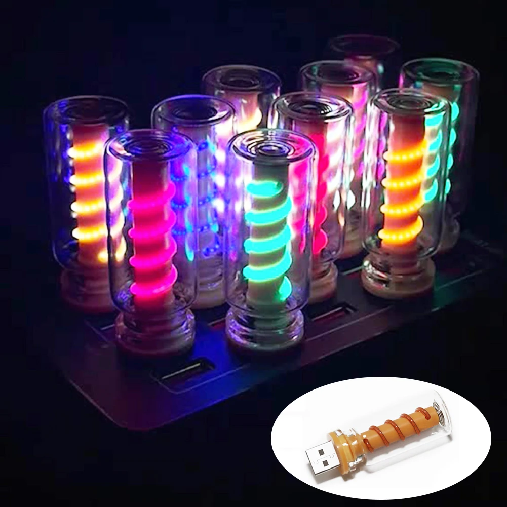 Touch Dimming Bulb 5V Retro LED Bulbs Car USB LED spiral Filament Night ...