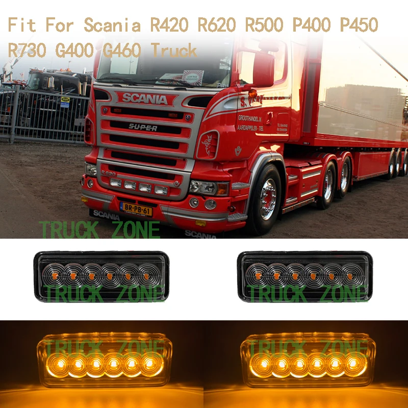 Luz-de-posici-n-lateral-para-cami-n-SCANIA-luz-amarilla-y-blanca-para ...