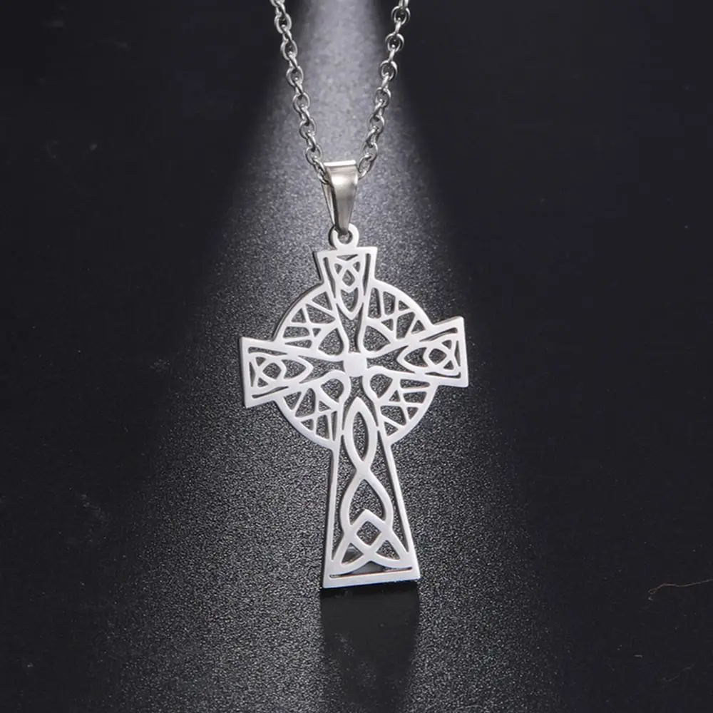Dawapara-Celtics-Knot-Cross-Necklace-Pentacle-Inverted-Cross-Pentagram ...