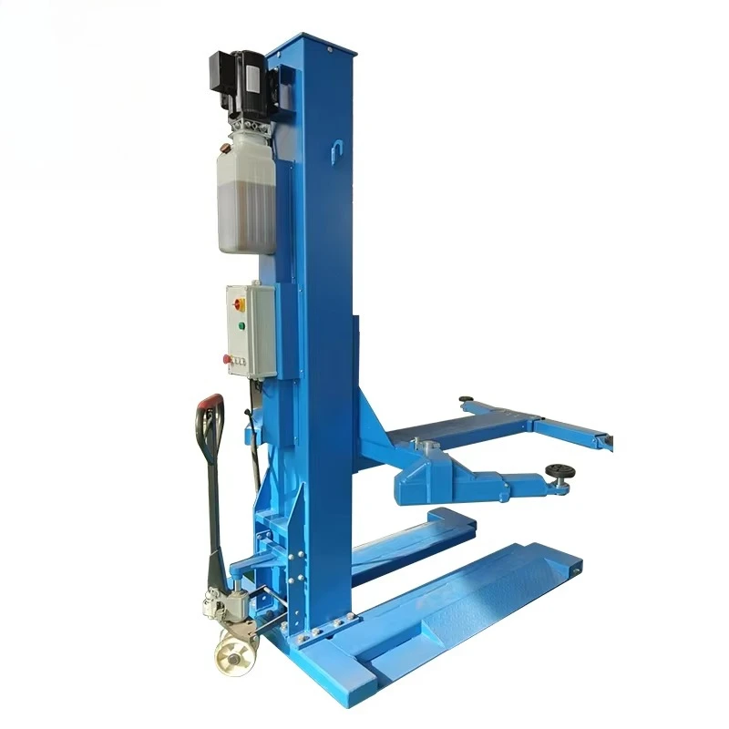 Adjustable 2.5T Manual Release Movable Hydraulic Auto Lift Single Post ...