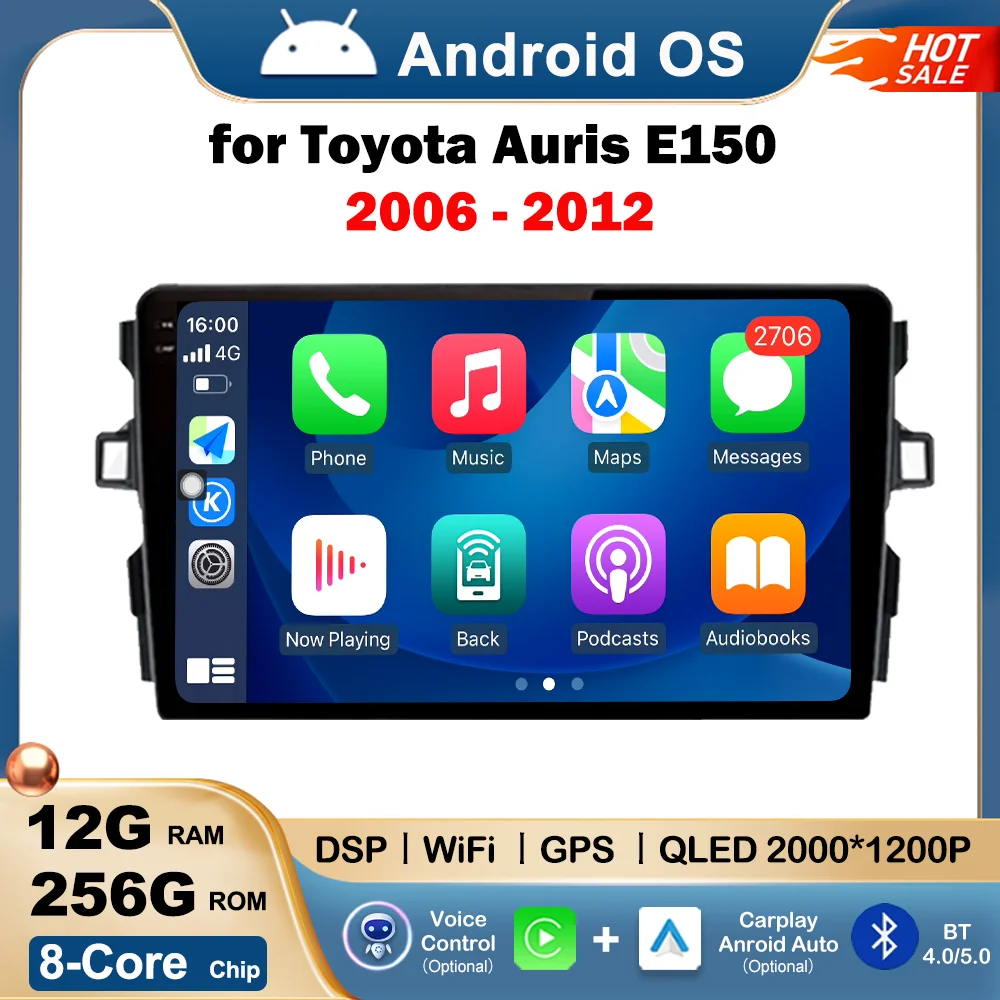 Android-Auto-GPS-Navi-for-Toyota-Auris-E150-2006-2012-Car-Video ...