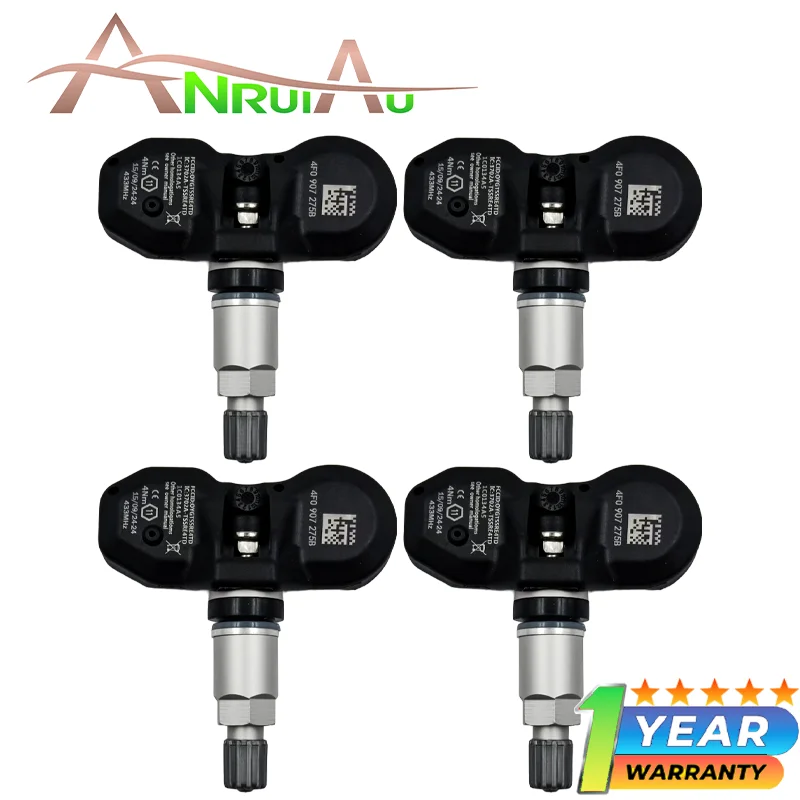 Set of 4 4F0907275B 4F0907275D Tire Pressure Monitoring Sensor ...