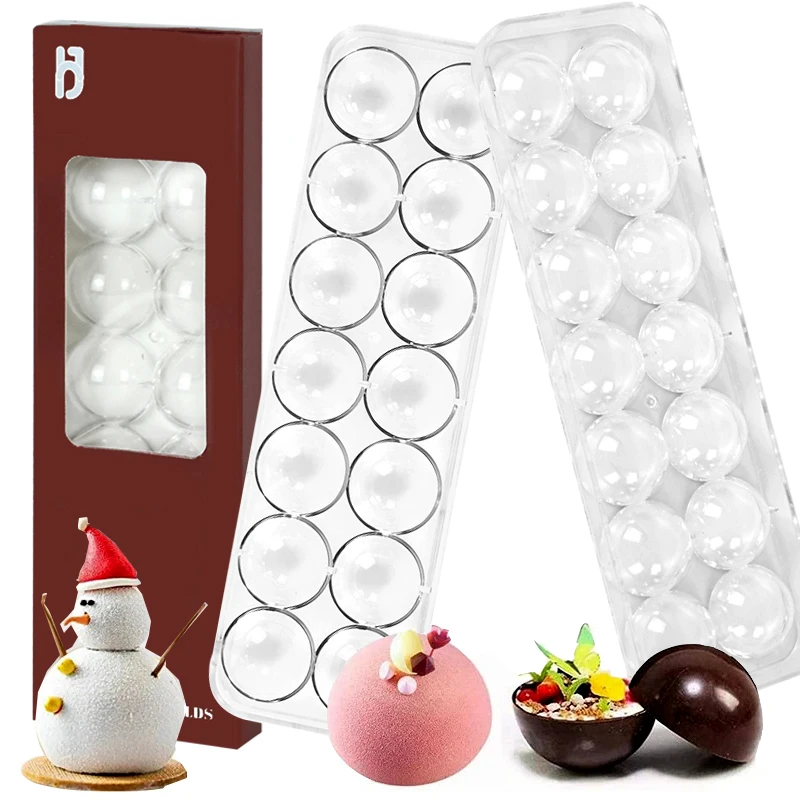 Half-Ball-Sphere-Chocolate-Mold-3D-Chocolate-Cake-Baking-Mold-For ...