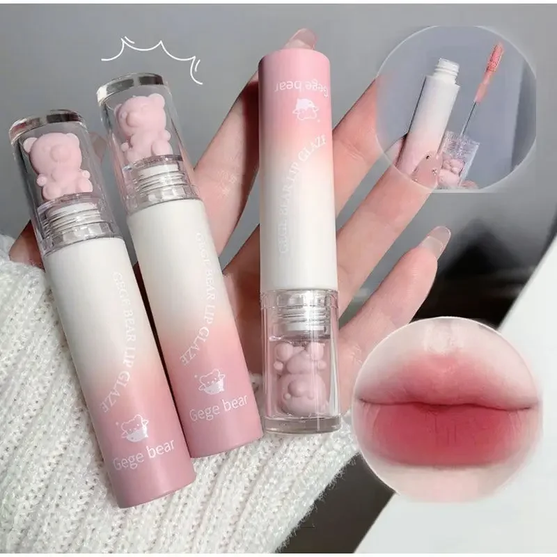 Cute-Lip-Glaze-Girl-Chestnut-Pink-Lip-Mud-Korean-Makeup-Girl-Lip-Gloss ...