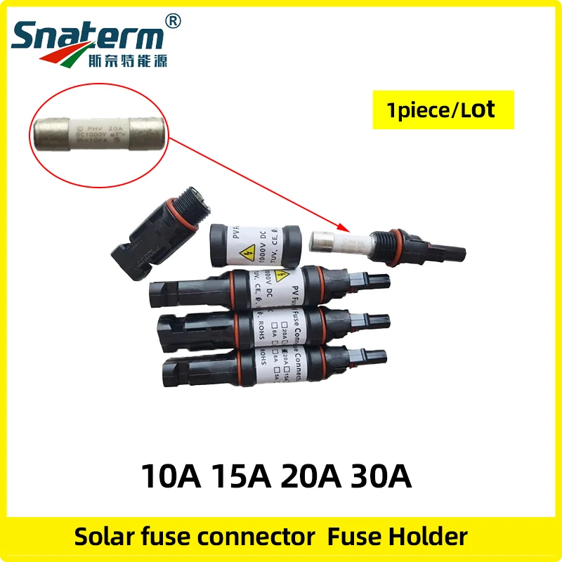 SOLAR-Connector-Fuse-1000V-DC-In-line-IP67-Waterproof-Solar-Fuse-Holder ...
