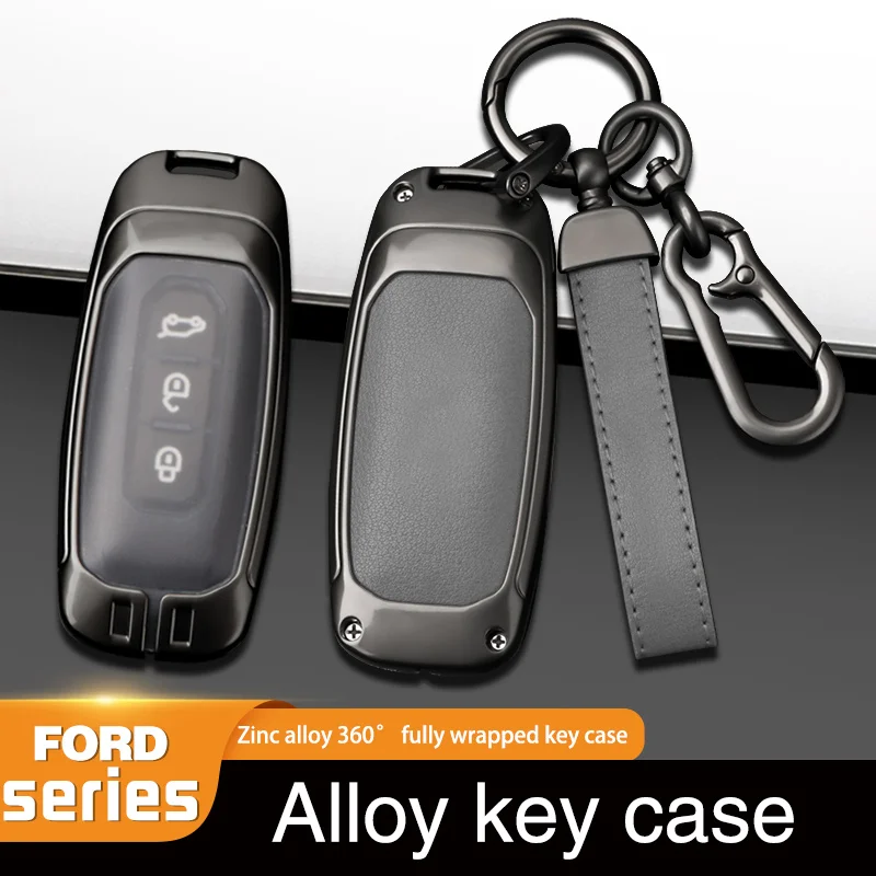 3-Button-Alloy-Silicone-Sleeve-Car-Key-Cover-Case-Bag-Fob-Shell-Holder ...