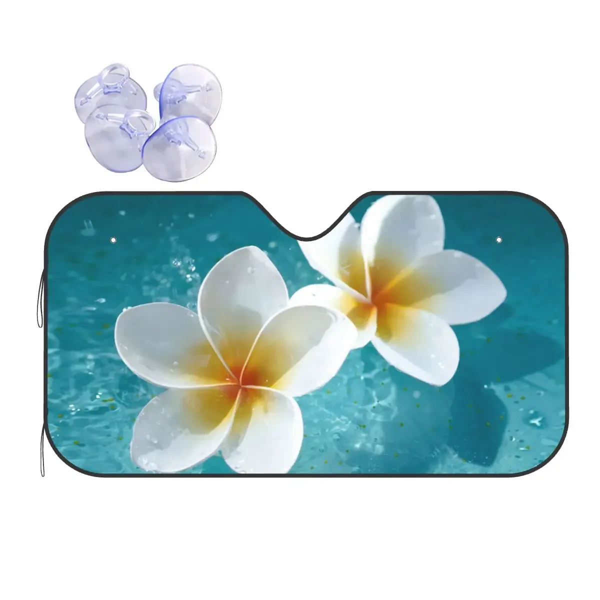 Frangipani-Water-Fashion-Windshield-Sunshade-70x130cm-Plumeria-Flower ...
