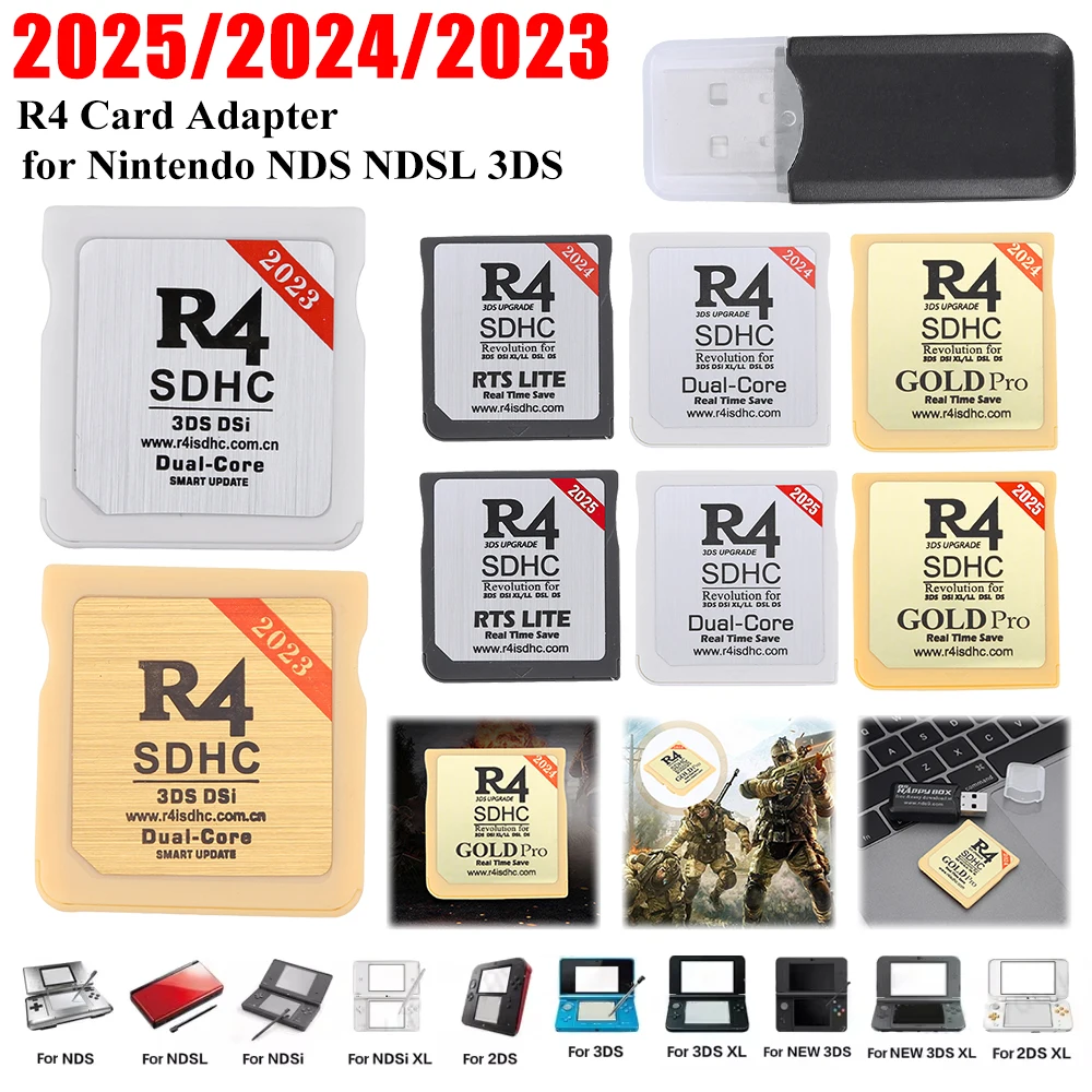 2025-R4-SDHC-Adapter-Secure-Digital-Memory-Card-Burning-Card-Game-Card ...