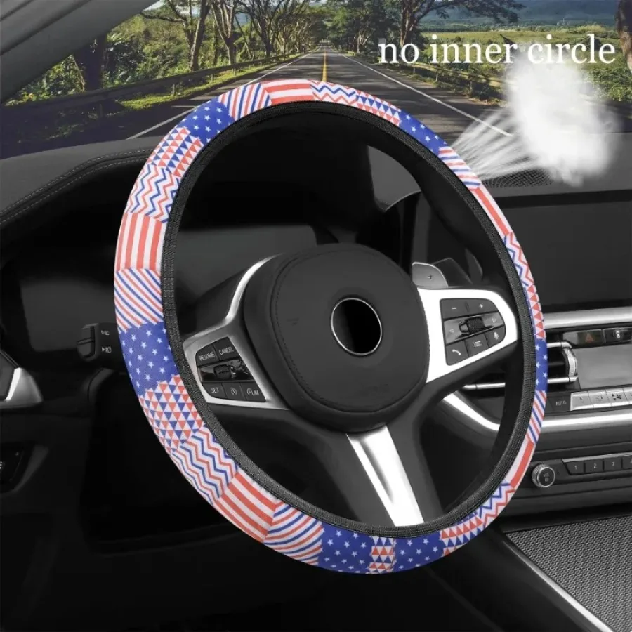 NEW Car Steering Wheel Cover - Elastic No Inner Ring, Breathable Non ...