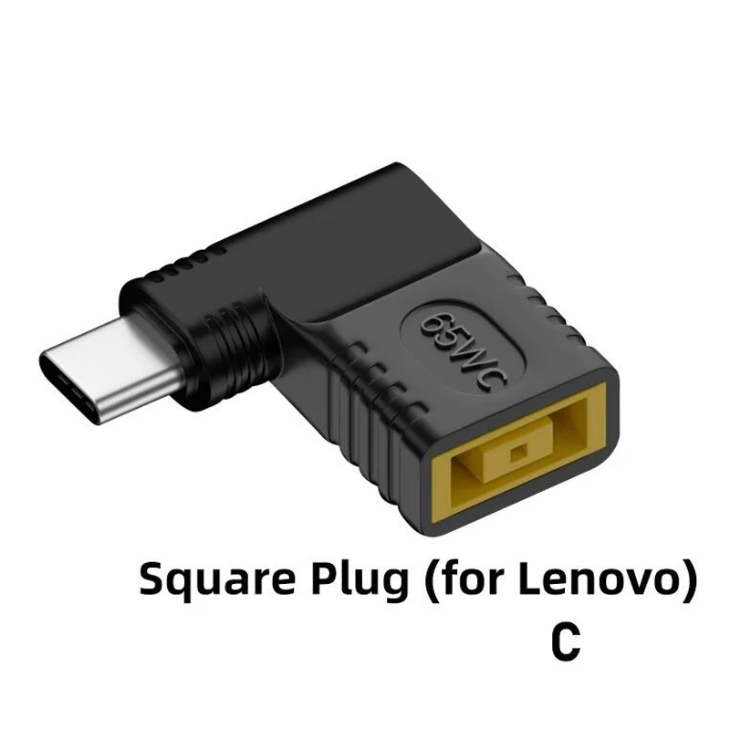 65W-DC-Square-Plug-to-USB-Type-C-Adapter-Converter-for-Lenovo-Laptop ...