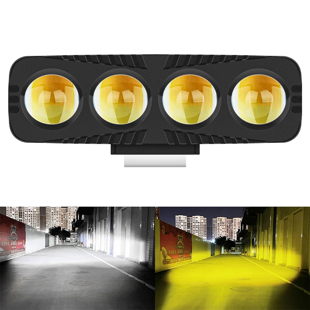 4-lens-Motorcycle-laser-light-Led-Spotlight-headlight-Driving-light ...