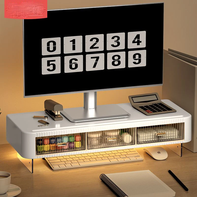 Household-Desktop-Storage-Box-Computer-Height-Bracket-Display-Bracket ...