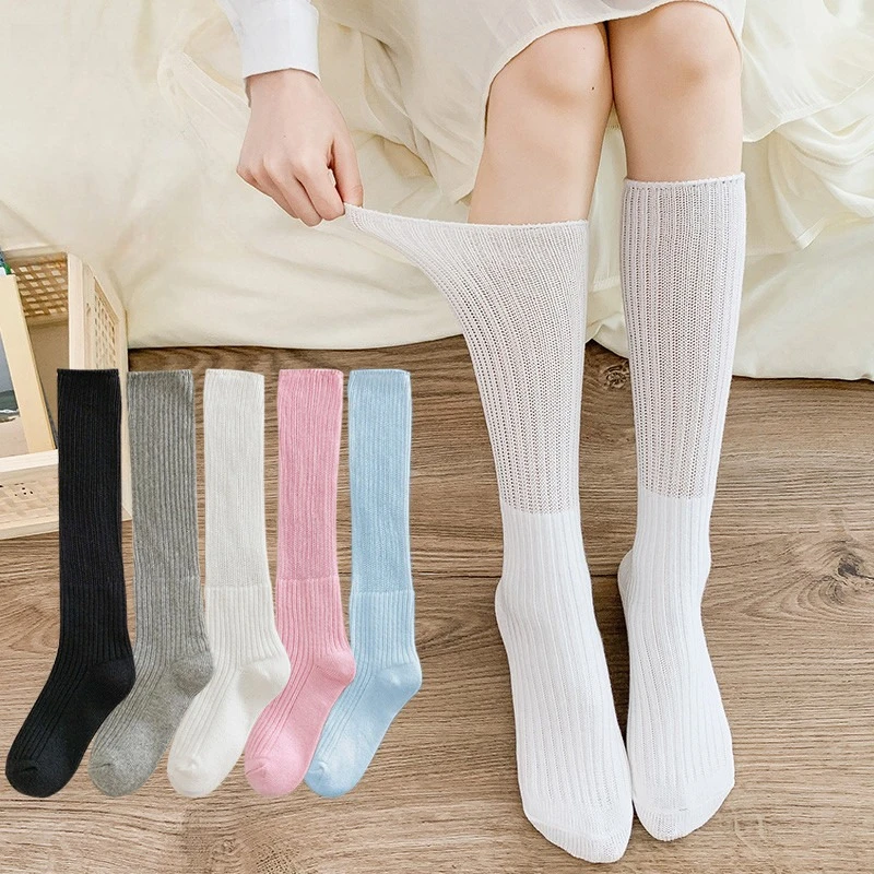 Loose Stacked Socks Women Stockings Autumn Ins Trendy Thick Line Cotton ...