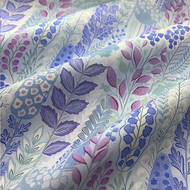 Printed Cotton Fabric for Dresses DIY Clothing Handmade Sewing Soft ...