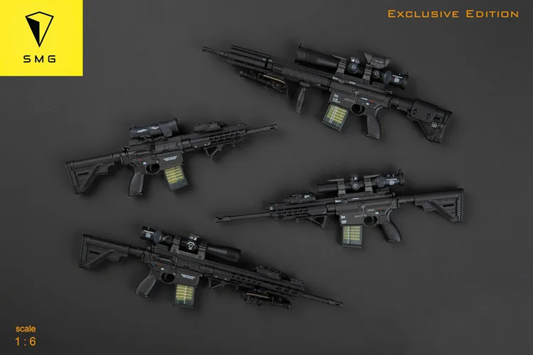 SMG-1-6-MR308A3-ABCD-Gun-Model-Black-Edition-Unfireable-Fit-12-Action ...
