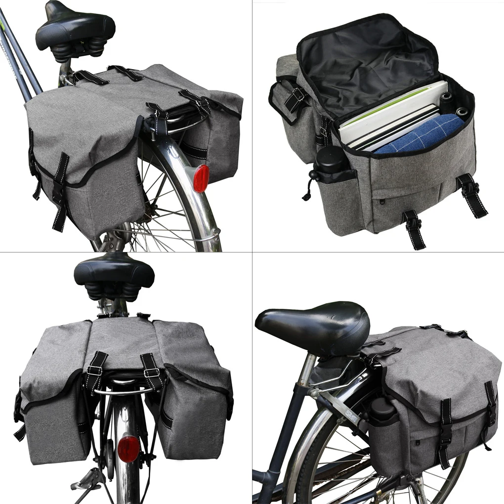 Frosted-Cloth-Bicycles-Rear-Rack-Bag-Side-Pockets-25L-Foldable-Storage ...