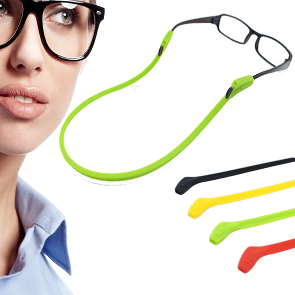 1PC-44cm-Silicone-Eyeglasses-Cords-Strap-Sport-Anti-Slip-Sunglasses ...