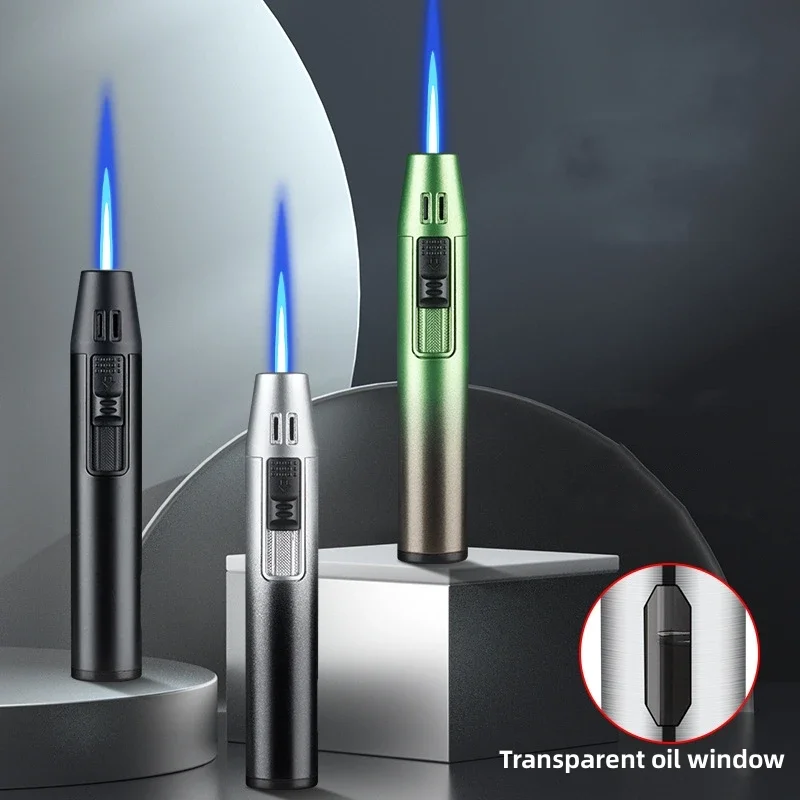 Windproof-Transparent-Flame-Torch-Lighters-High-Temperature-Windproof ...