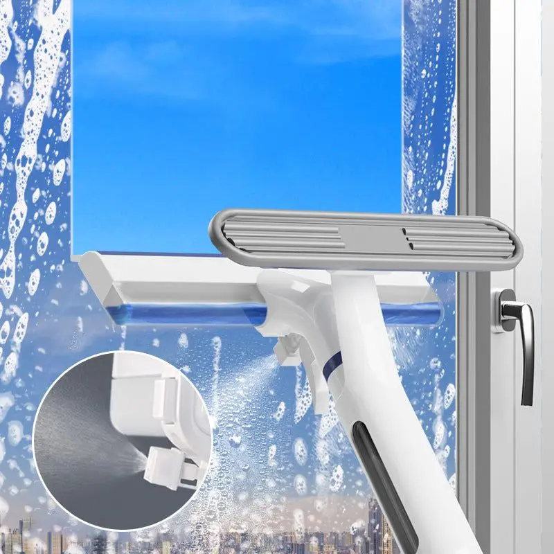Window-Spray-Mop-Multifunctional-Glass-Wiper-with-Silicone-Scraper ...